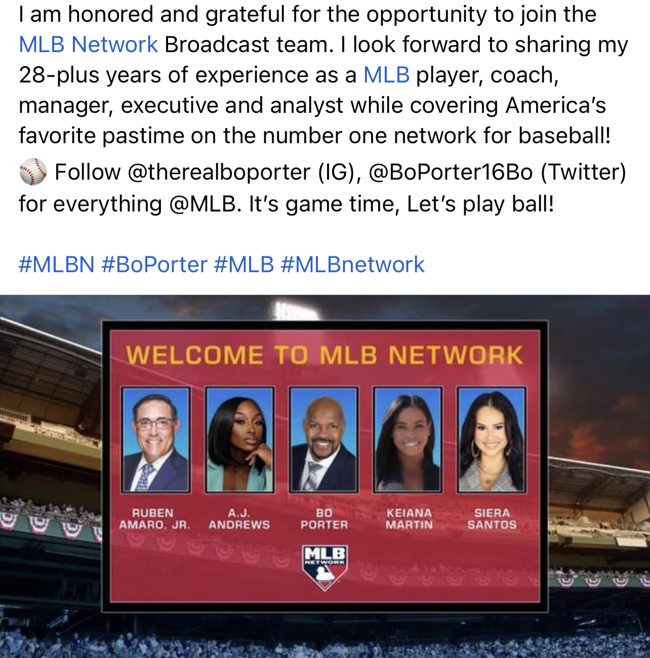 Bo Porter Joins MLB Network | The Former MLB Manager, Executive ...