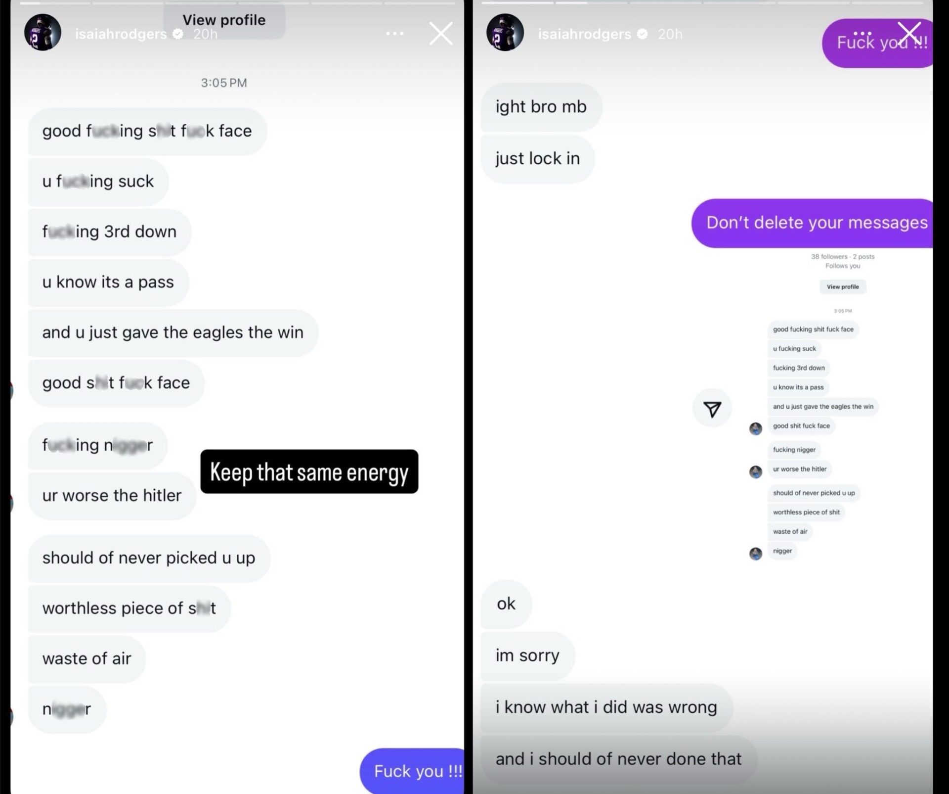 'Pick A Side And Stay On It!': Cornerback Isaiah Rodgers Exposes Five ...